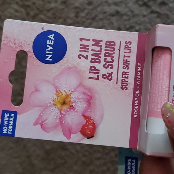 Nivea | Makeup | Nivea 2 Lip Balm And Scrub Both Included | Poshmark